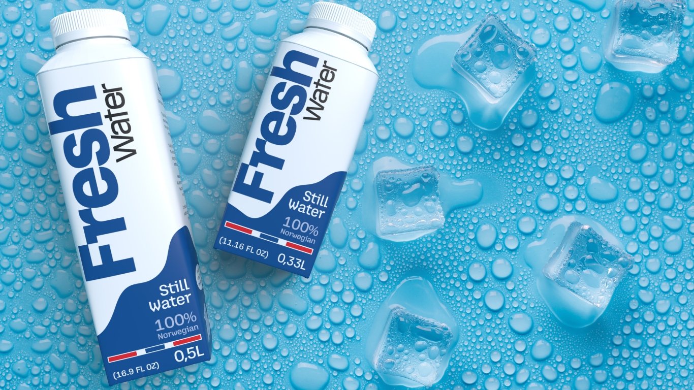 Fresh Water Norway - Eco-Friendly Water Cartons - Hotel Design