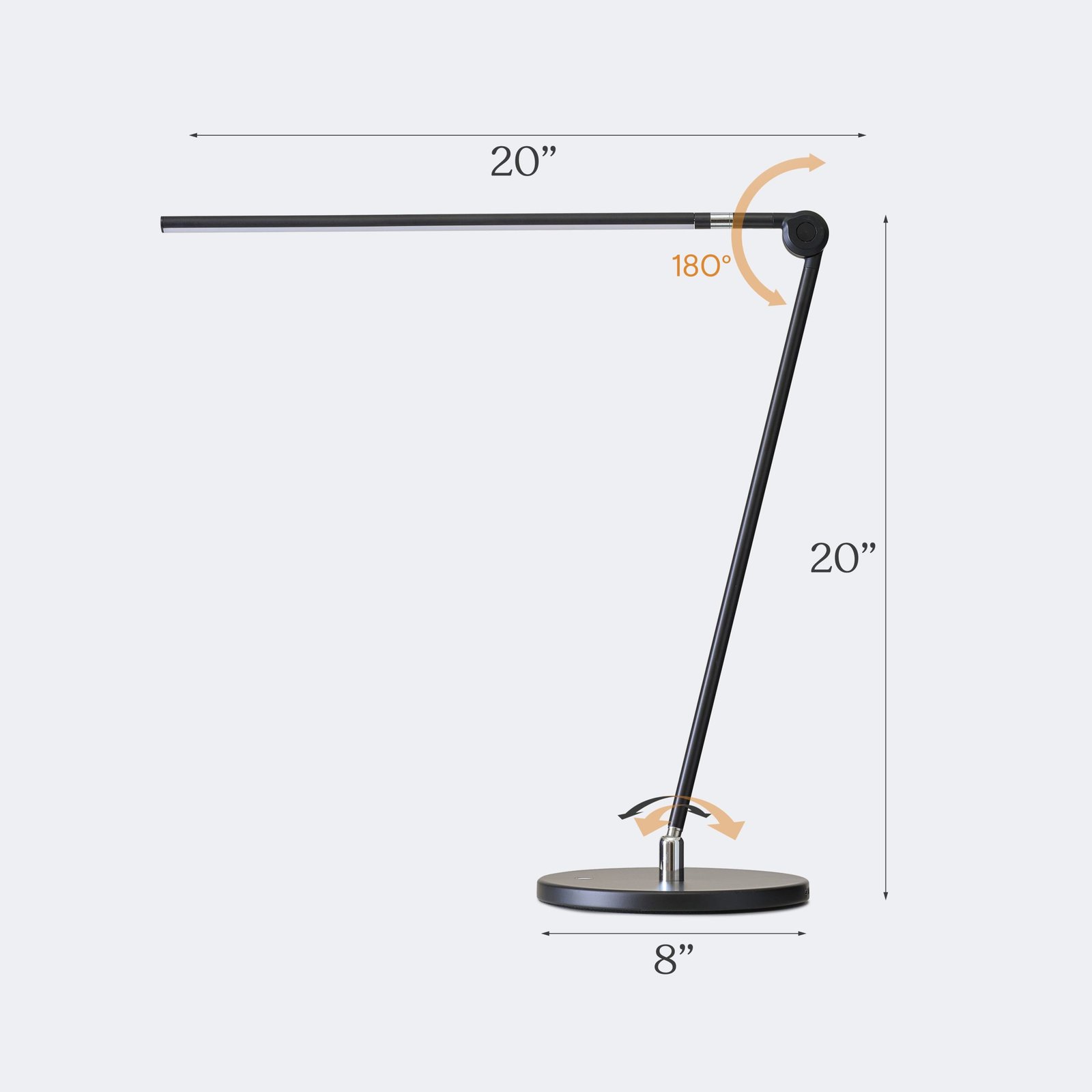 Brightech - Libra Table Lamp with USB Port - Hotel Design